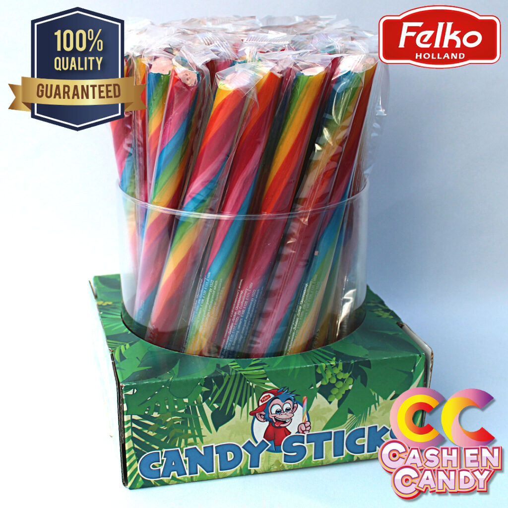 Felko Regenboog Snoepstok Nr 2 - Cash en Candy